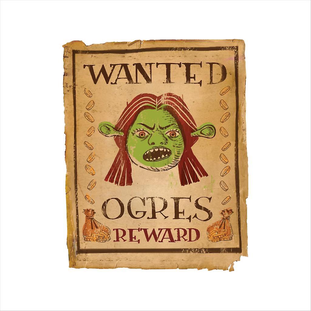 Shrek Princess Fiona Wanted Ogres Reward Men's Baseball Long Sleeved T ...