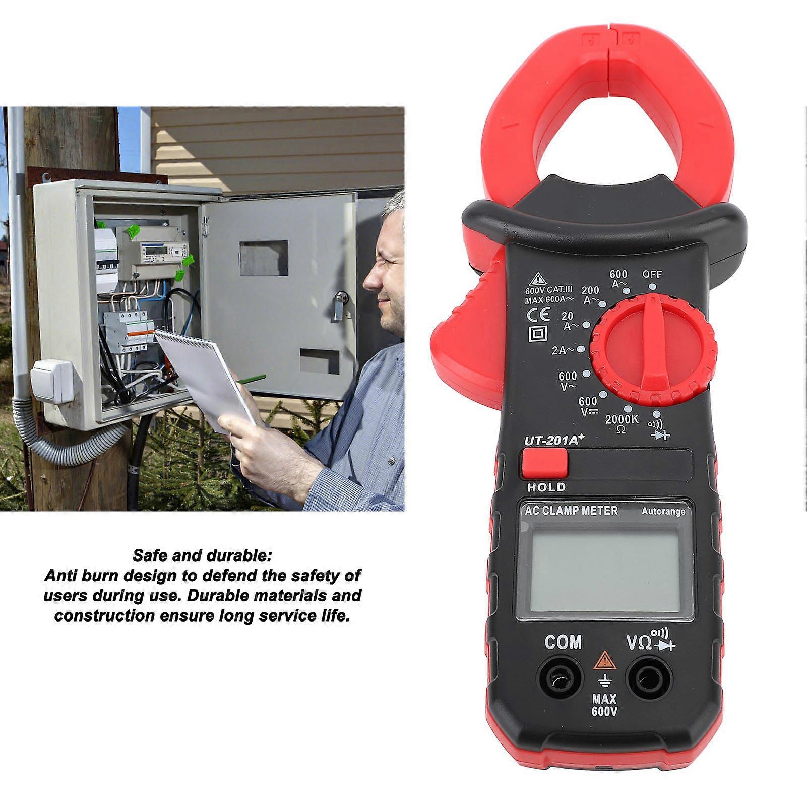 Digital Clamp Meter High Accuracy Anti Burn Multimeter Voltage Current ...