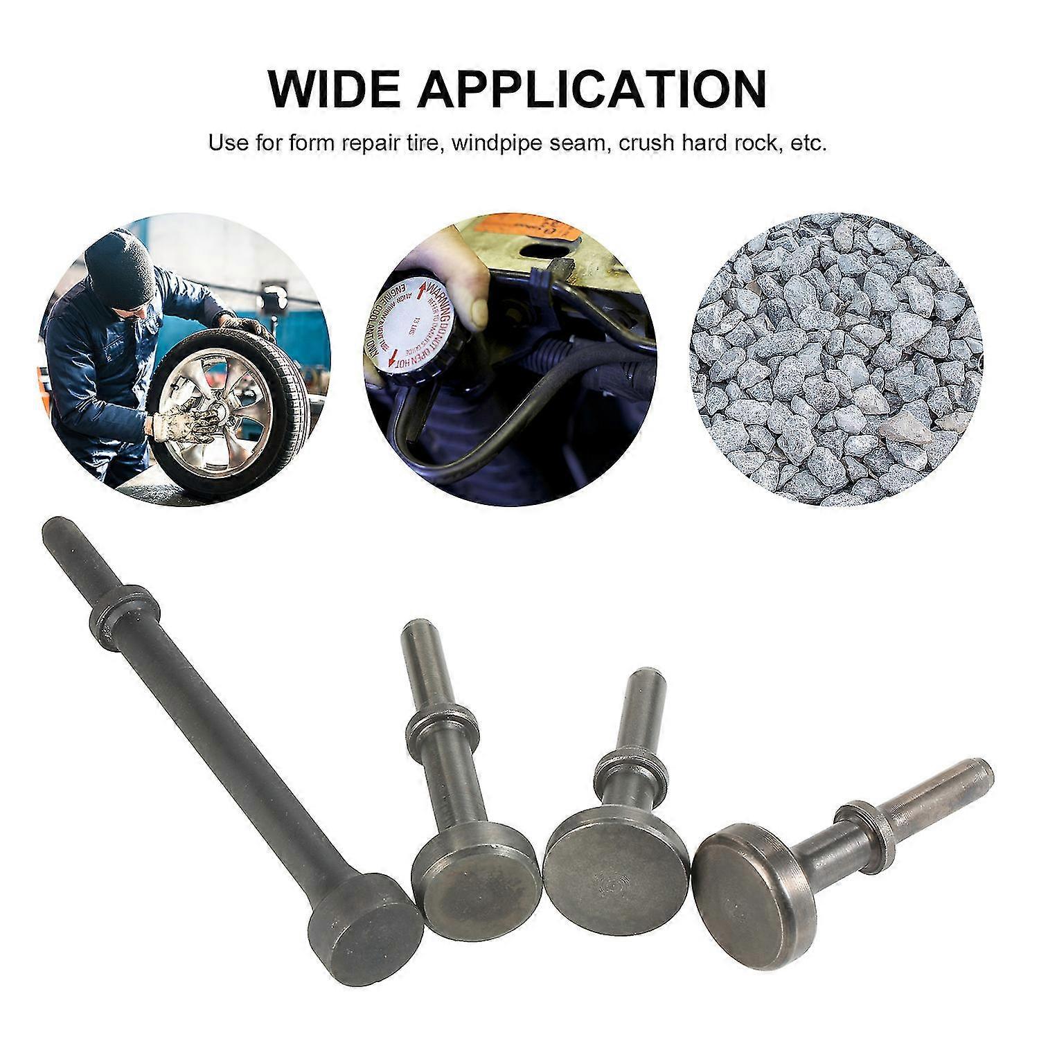 6-piece Smoothing Pneumatic Air Hammer Bit Set 40cr Steel Pneumatic ...