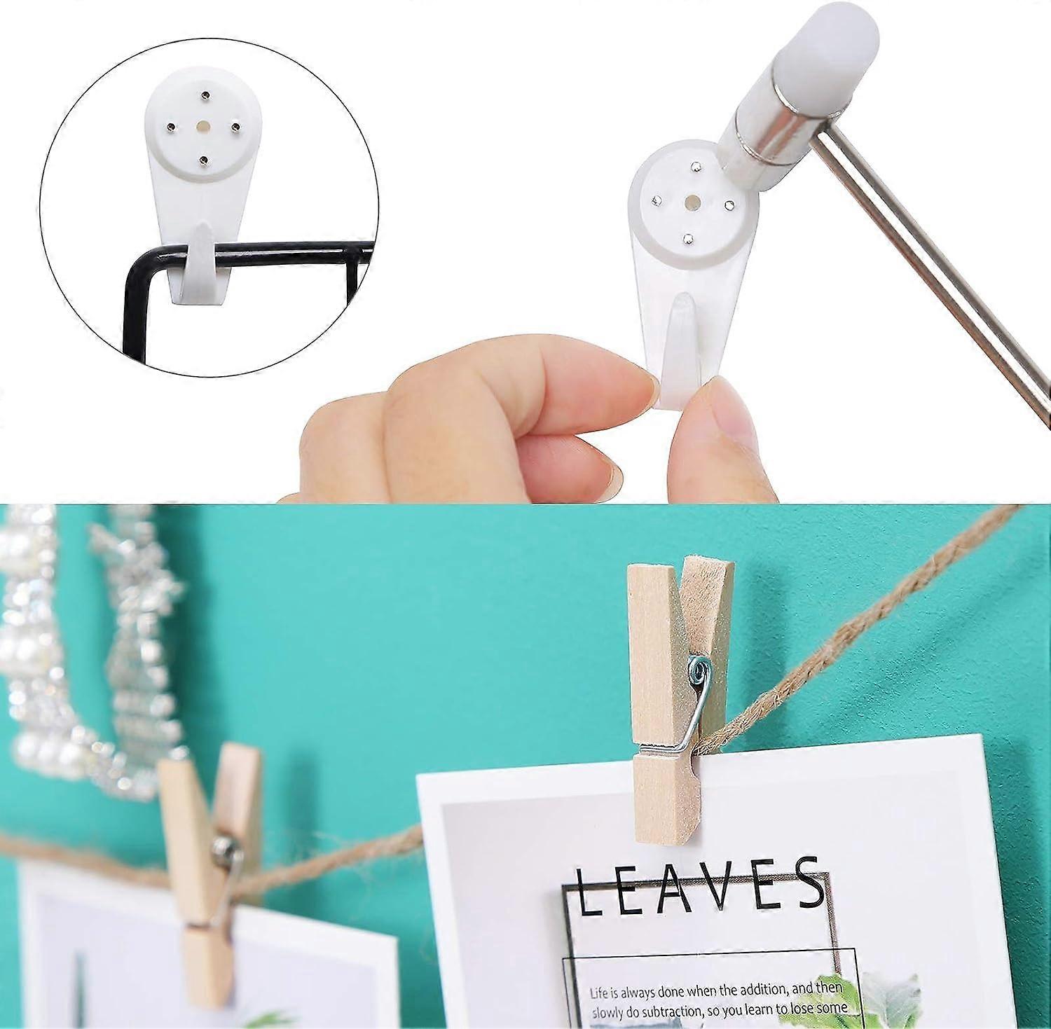 Photo wall made of wire mesh wall decor wall grille DIY with S-hooks ...