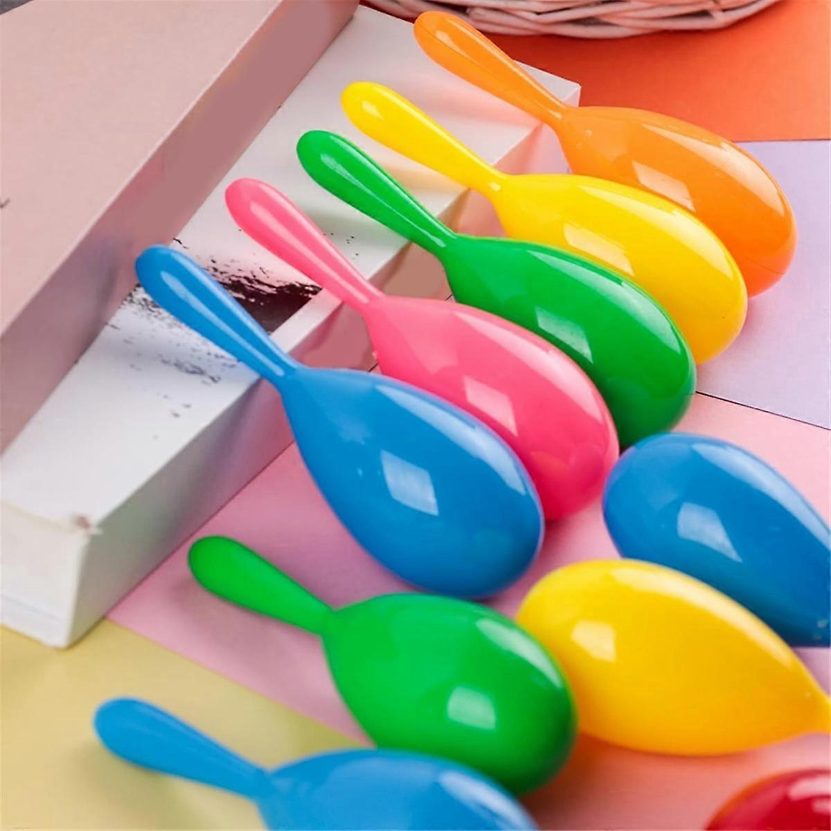 25PCS Maracas for Kids, Maracas Mini Colorful Maracas Toy Noisemaker ...