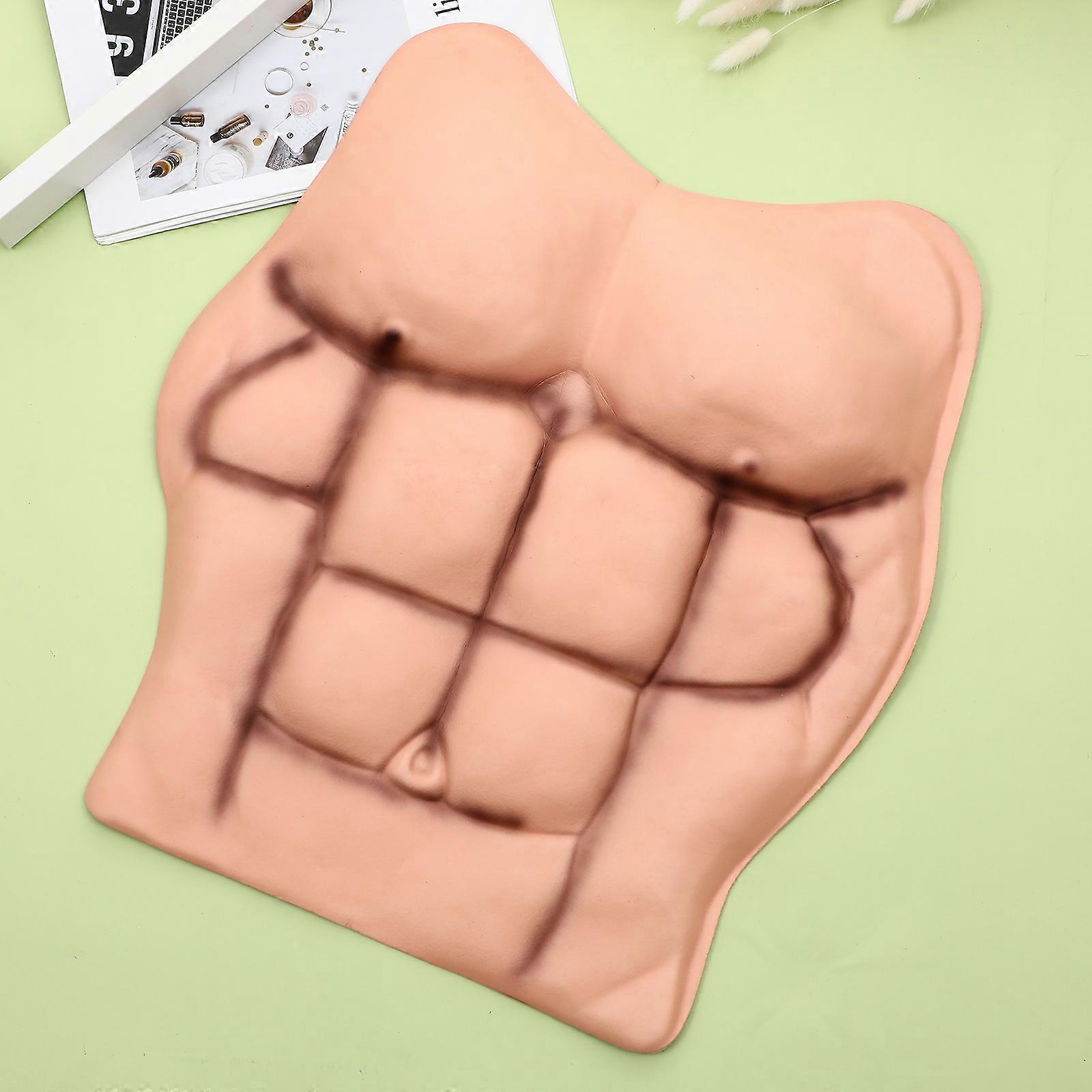 Men Fake Muscle Props Cosplay Makeup Halloween Costume Funny Chest ...