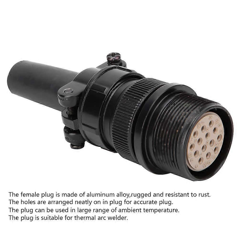Female Plug, 14 Pin Aviation Socket, Aluminum Alloy Female Welding ...