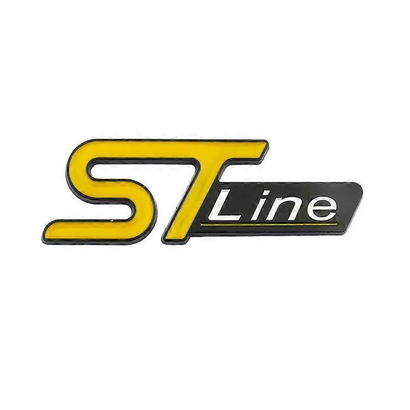 Metal ST Line Logo Car Front Grill Trunk Emblem For Ford Kuga MK3 MK2 ...