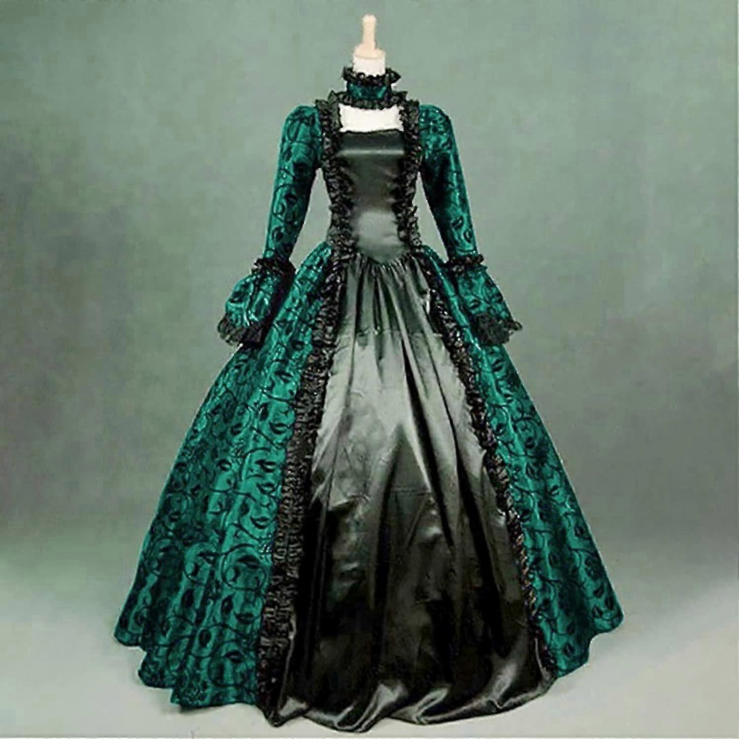 Halloween Renissance Dresses Women's Dress Plus Size Medieval Ball ...