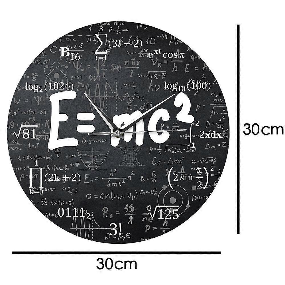 Theory of Relativity Math Formula Geek Wall Clock Scientist Physics ...