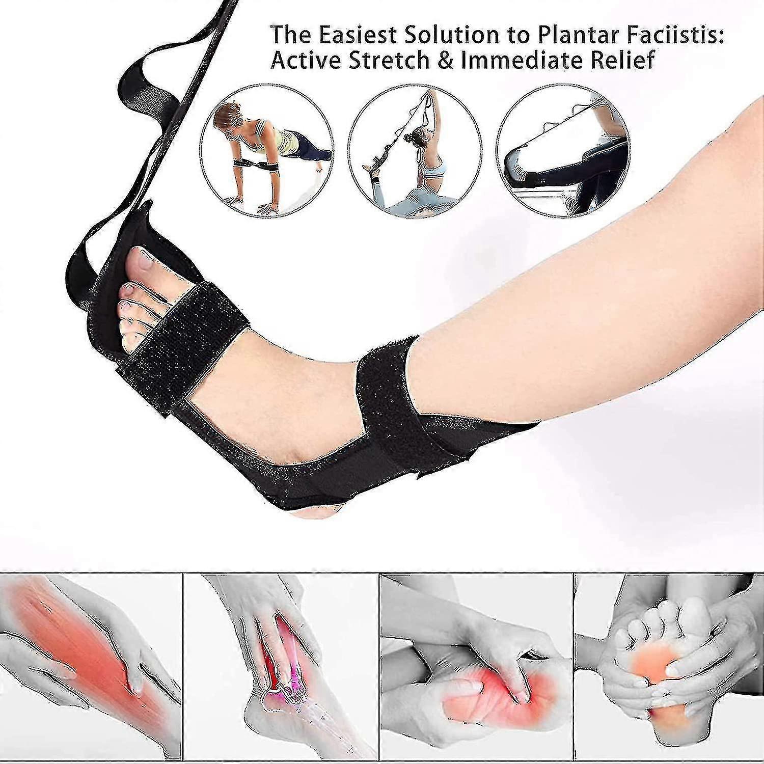 Yoga Stretching Strap,ankle Ligament Stretcher Belt With Loops Ligament ...