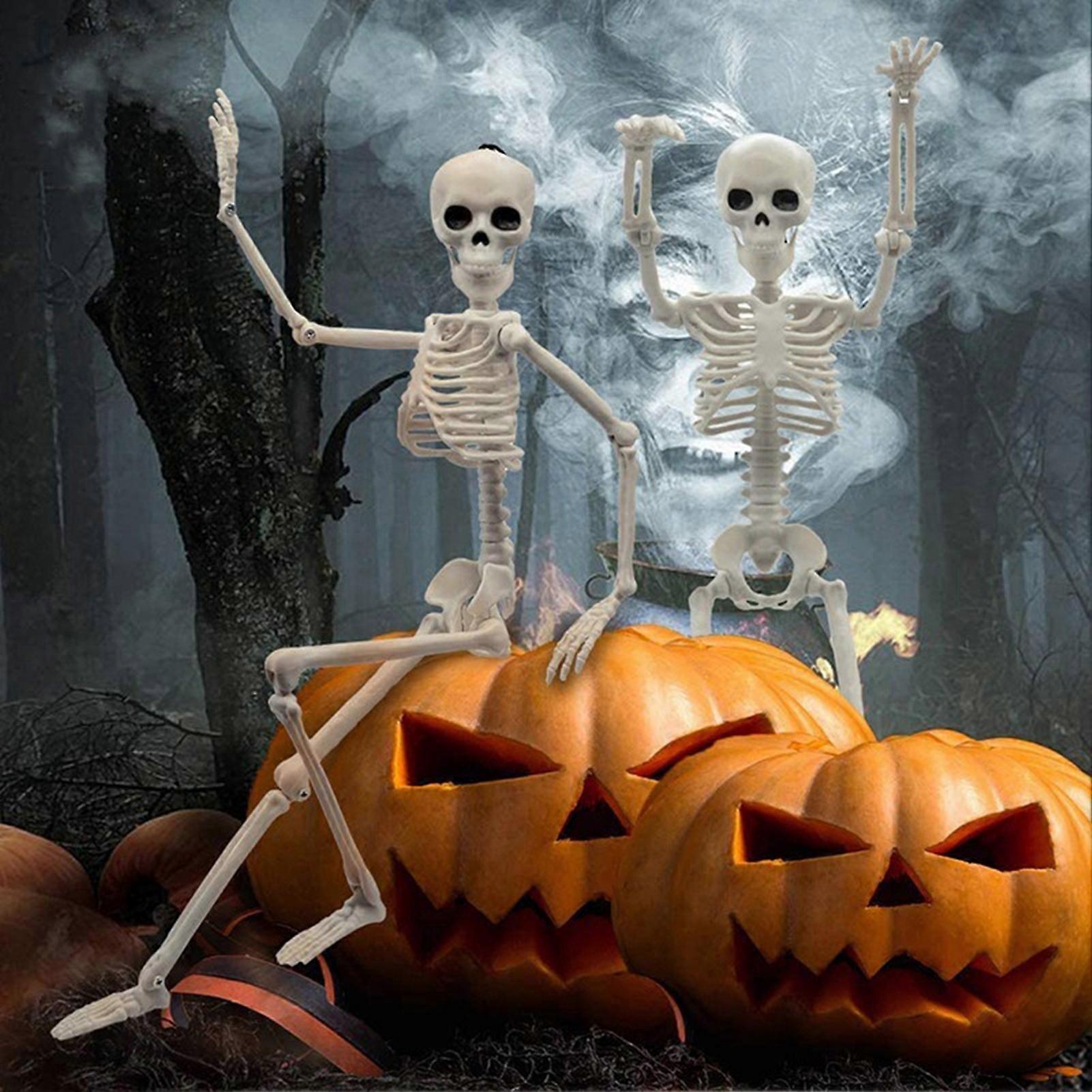 Halloween Skeleton Full Body Posable Joints Realistic Human Skeleton ...