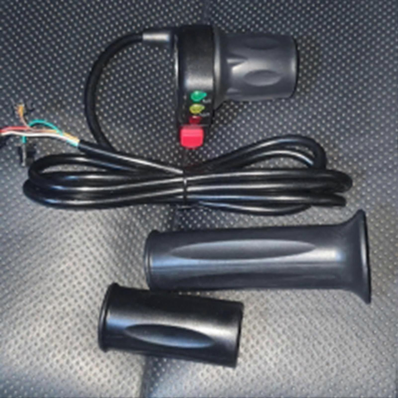 36/48v Electric Bike Throttle With Switch Power Display Self-locking ...