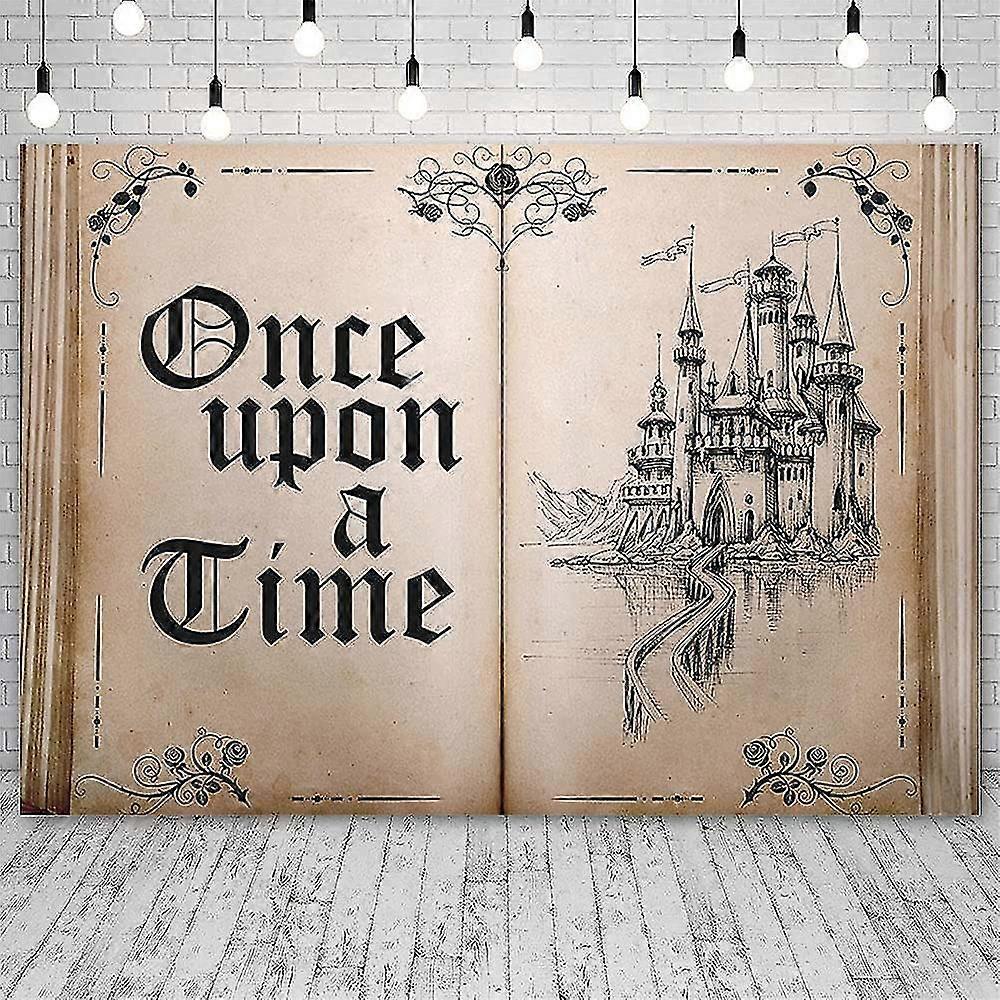 7x5ft Fairy Tale Books Backdrop Old Opening Book Once Upon A Time ...