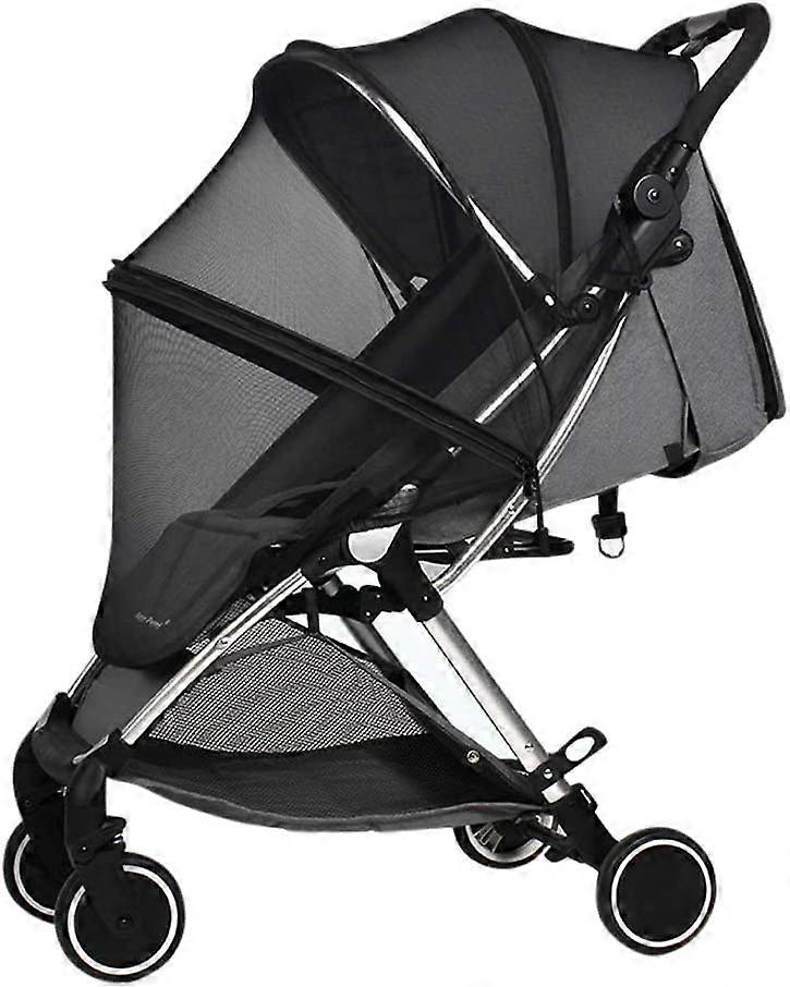 Pushing chair, cart, universal mosquito net, Buggy Cot cradle, black insect net, flying insect ...