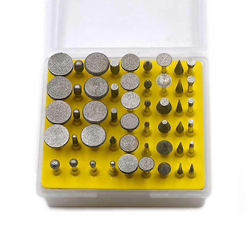 50 Pcs/Set Diamond Rotary Grinding Head Burr Set for Jewelry Ceramic ...