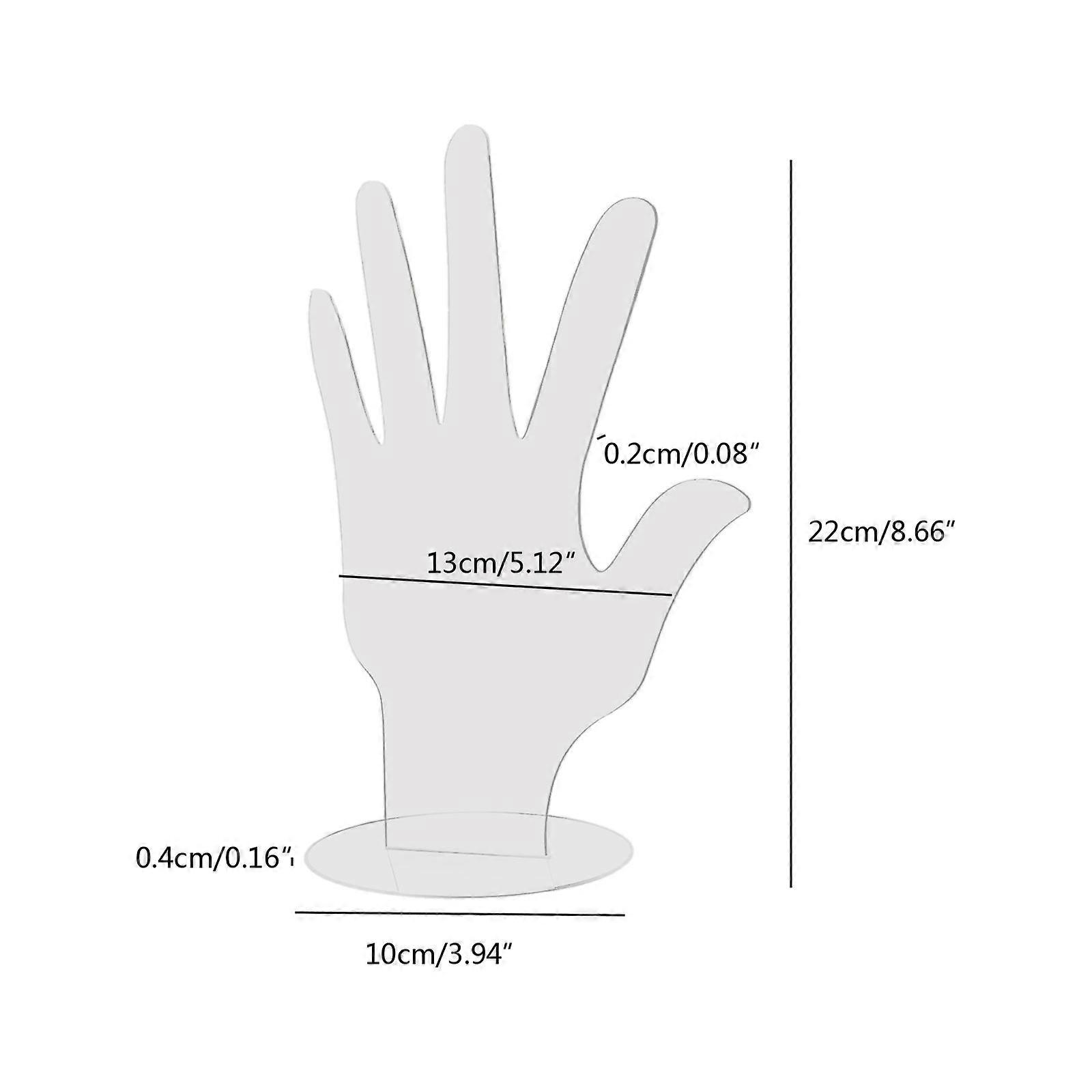 Acrylic Hand Shape Jewelry Display Bracelet Ring Stand Holder for Home ...