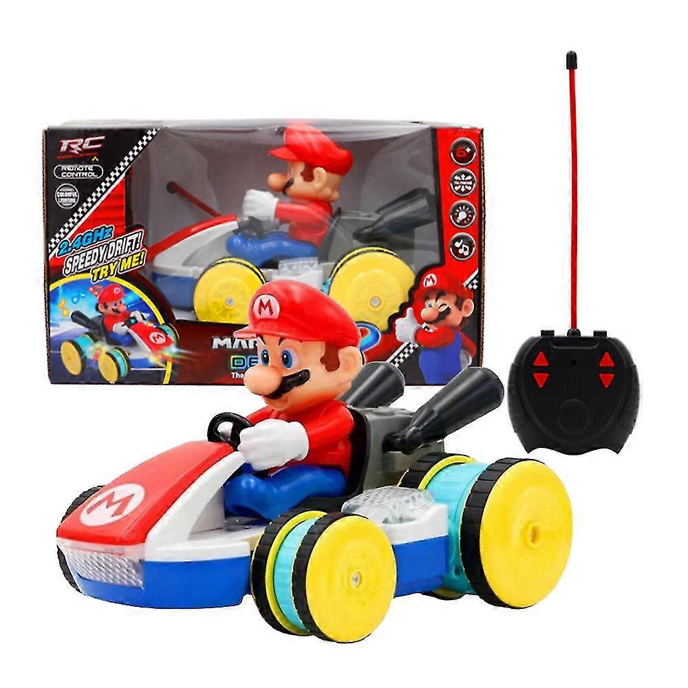 Super Mario Bros Remote Control Electric Kart Car Toy For Kids, Mario ...