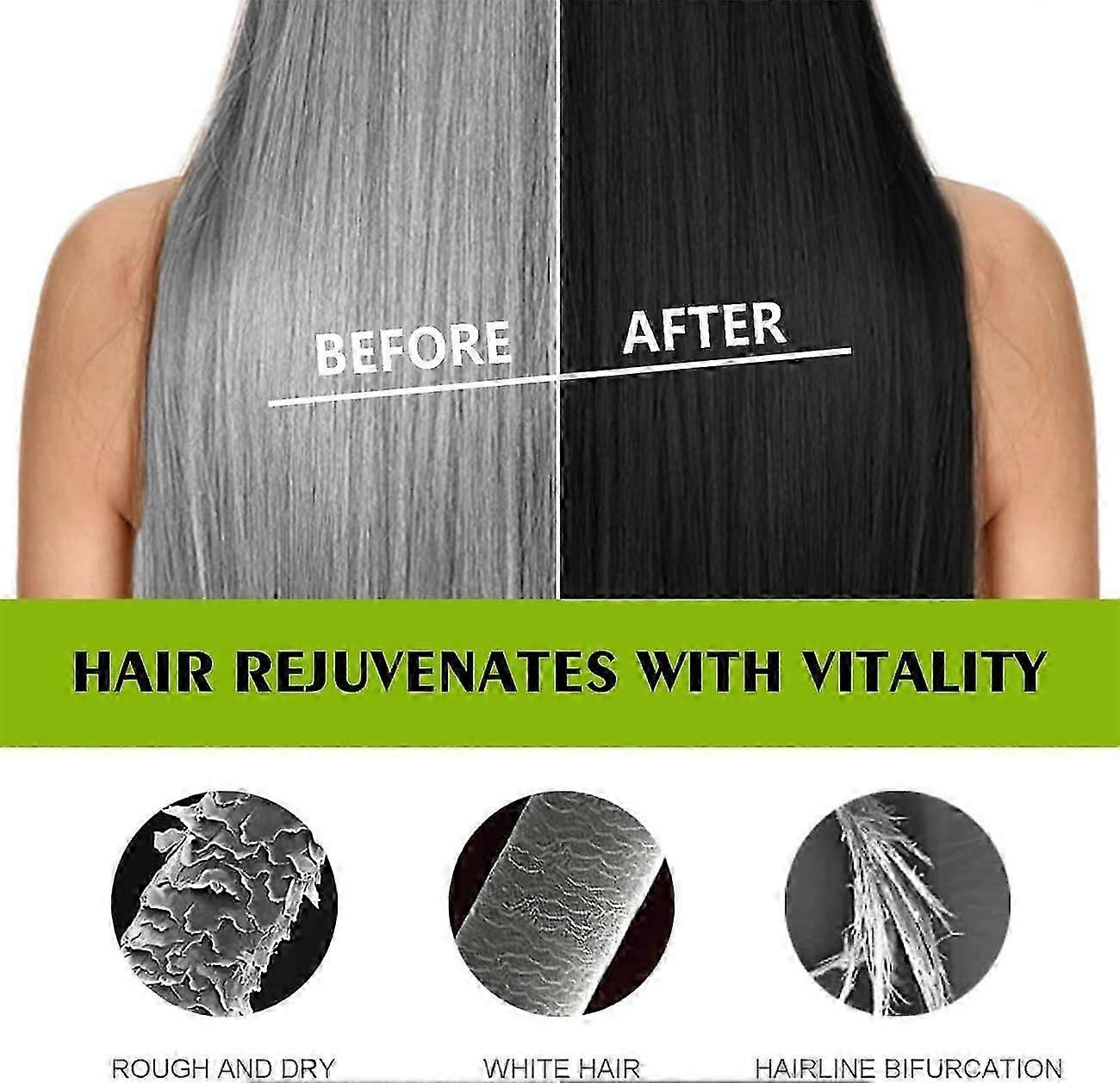 Hair Instant Dye Shampoo Natural Plant, Refresh Hair Instant Herbal ...