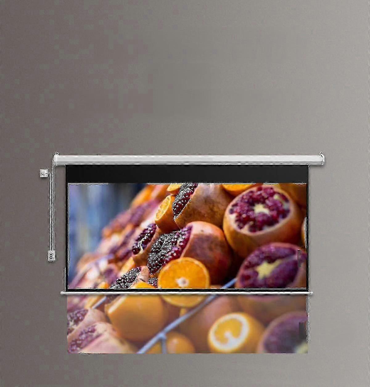 60" Portable Motorized Matte White Projector Screen - Automatic ...