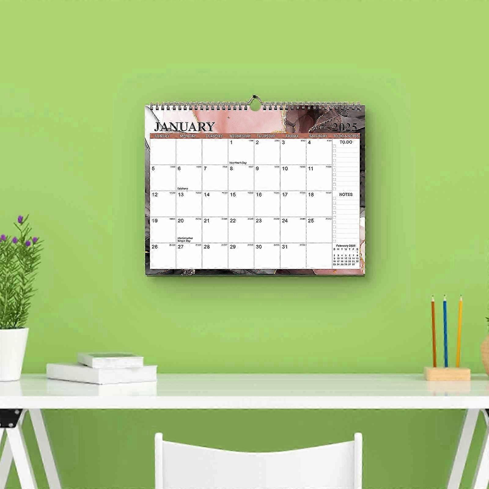 colour Wall Calendar 2025-26 Planning Calendar Thick Paper Yearly ...
