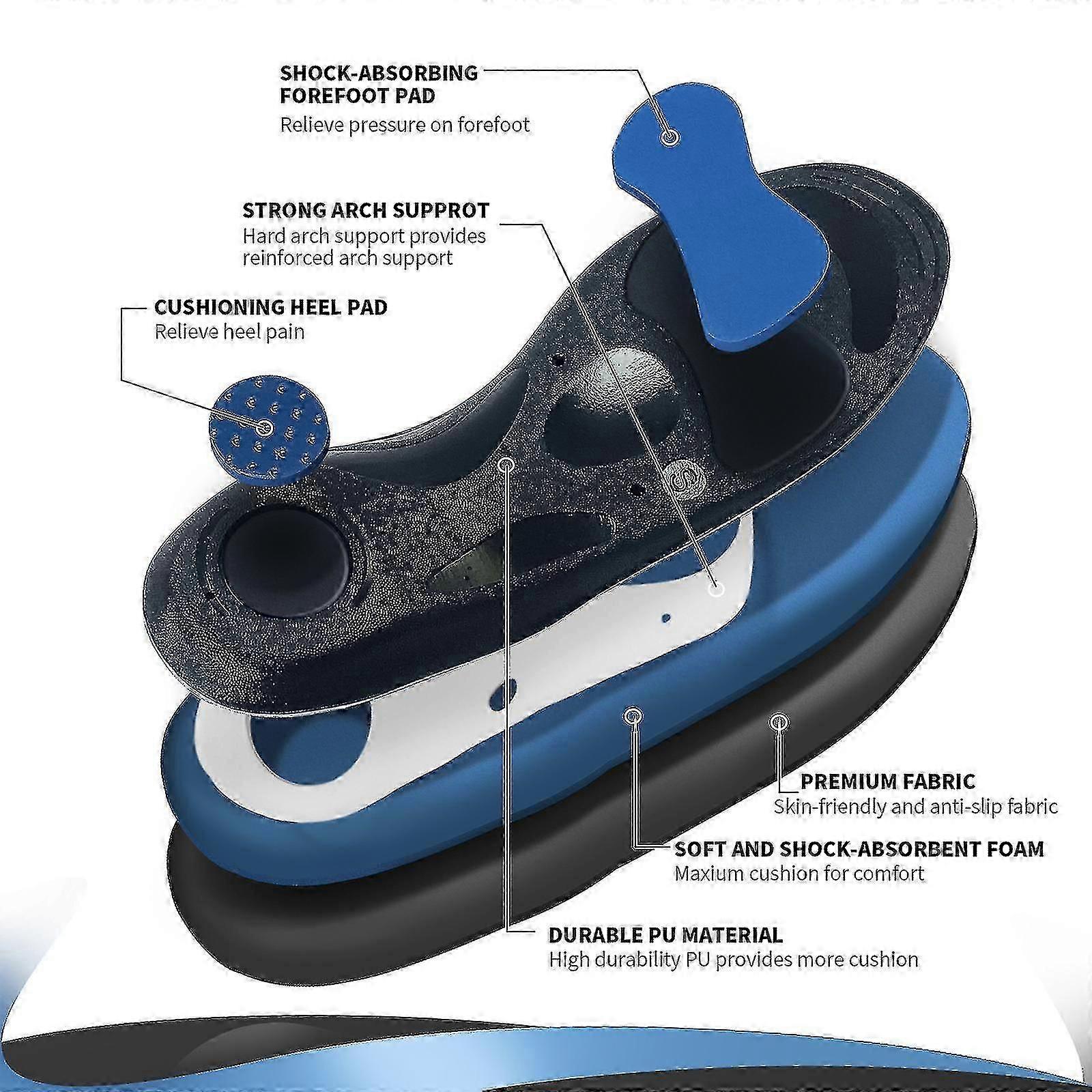 Orthotic High Arch Support Insoles Comfort Sport Insert For Flat Feet ...