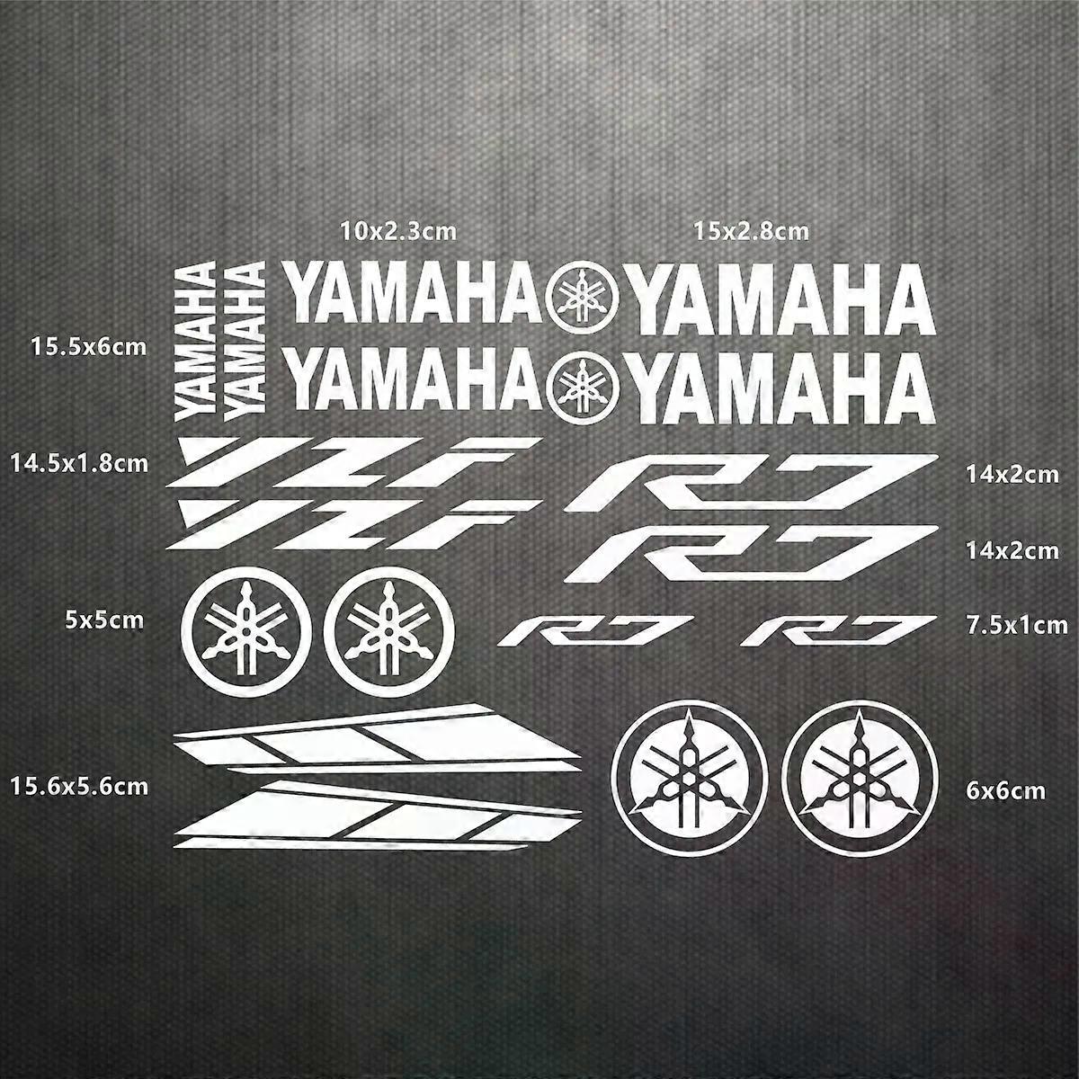 For Yamaha YZF R7 Logo Sticker Motorcycle Helmet Decal Set | Fruugo SE
