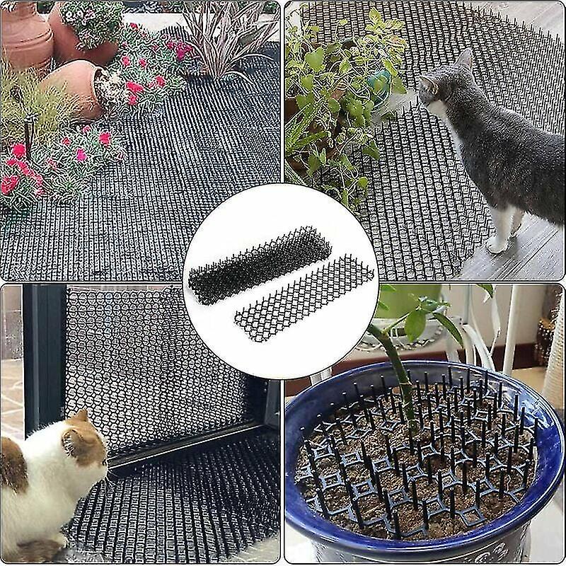 6 Pack Cat Repeller With Spikes, 48.5 X 13.5cm Outdoor Cat Repellent ...