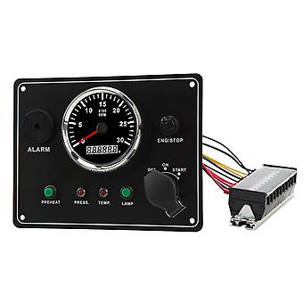 Marine Instrument Panel Multi Function 3000RPM Engine Speedometer Low ...