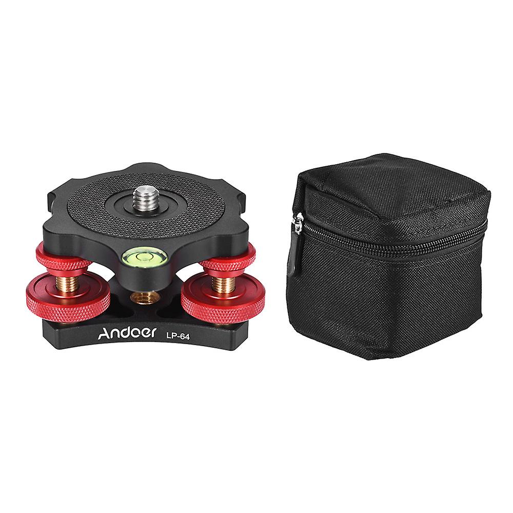Tripod Leveling Base Tri-wheel Precision Leveler With Bubble Level 3/8 ...
