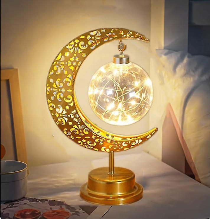Moon Table Lamps Ramadan Lamp Enchanted Lunar Lamp, Battery Operated ...