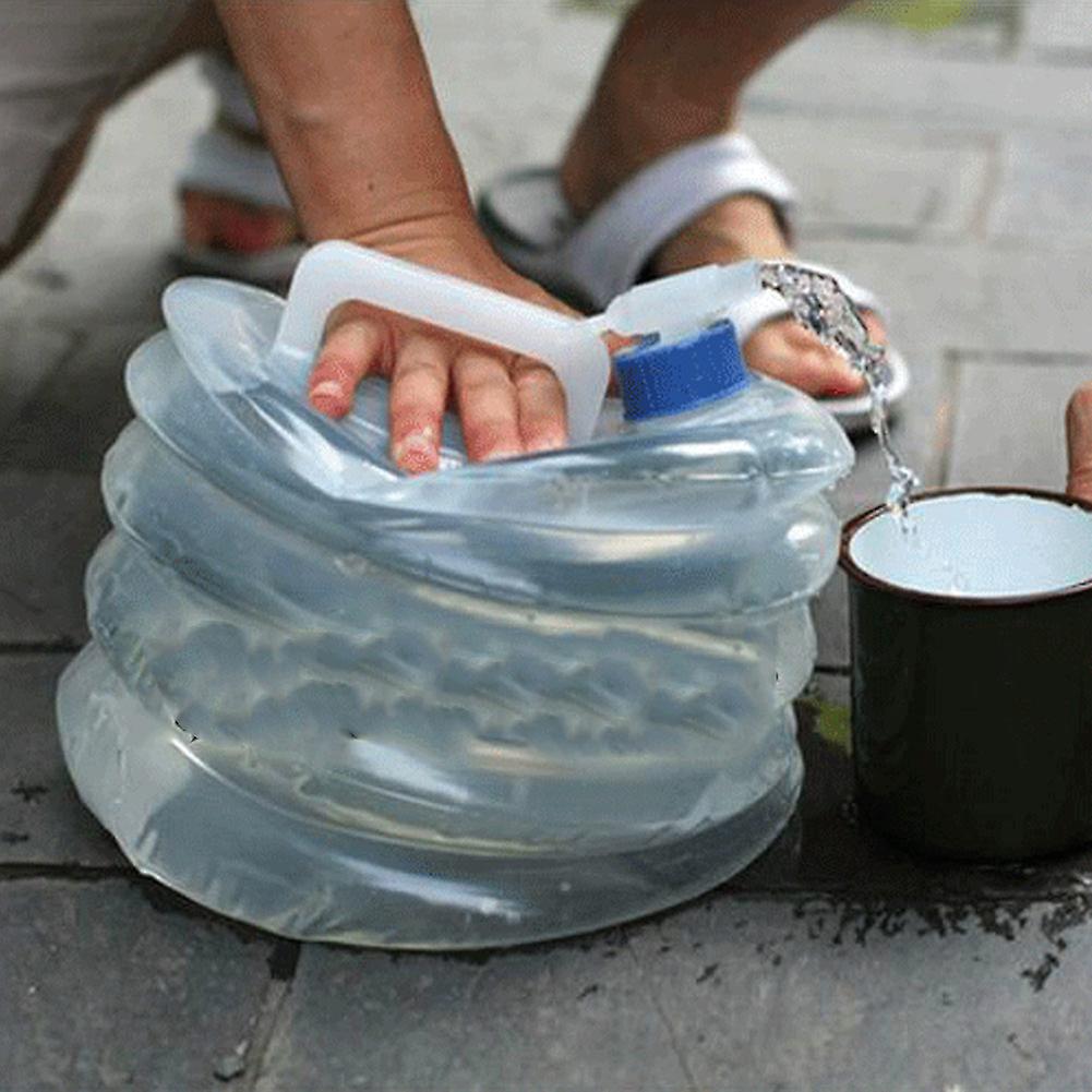 Outdoor Collapsible Water Container Folding Bucket Storage PE Food Grade Camping Water Bag ...