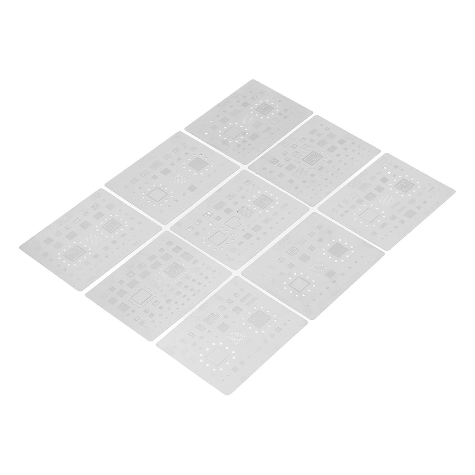 Stainless Steel Reballing Net9PCS Magnetic Reballing Stencils Reballing ...