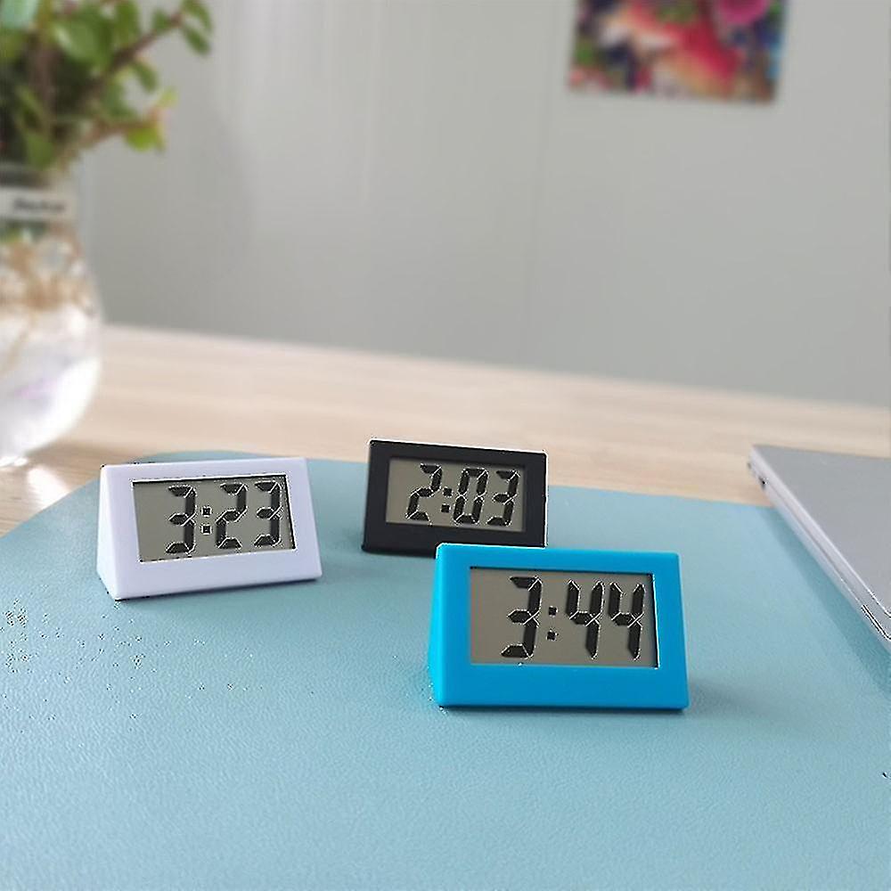White Digital Clock, Small Clock, Mini, Usable As Car Clock Or Table ...