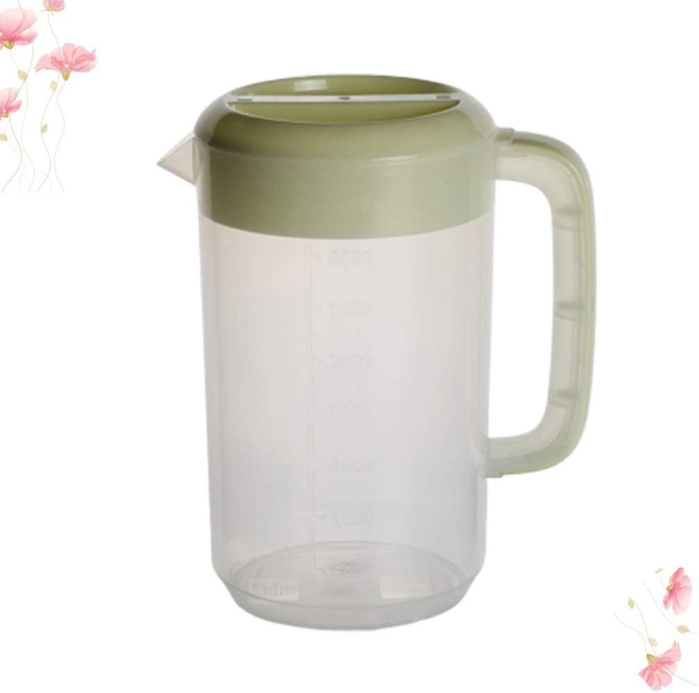 Large Plastic Pitcher with Lid 2500ml Mix Drinks Water Jug for Hot and ...