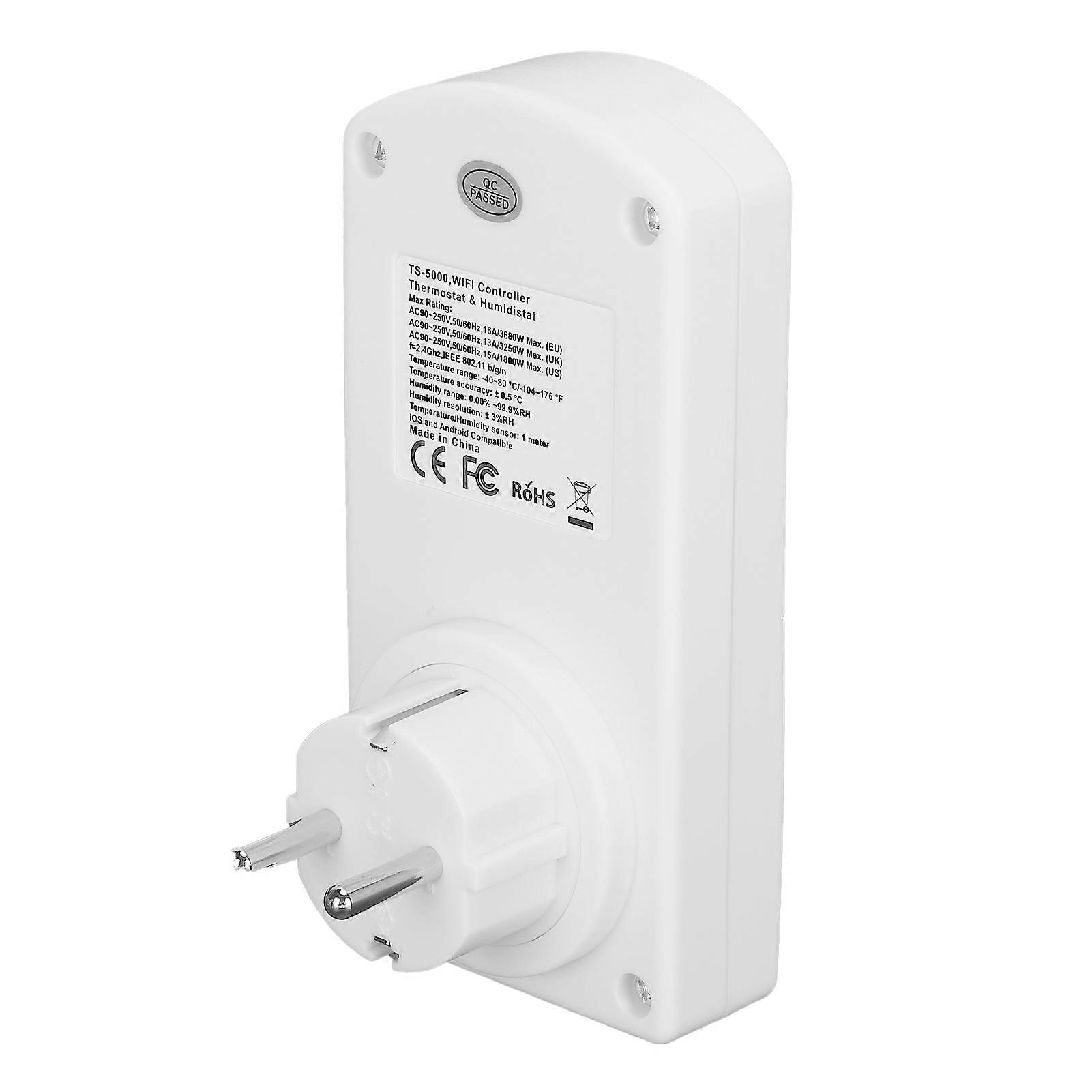 Ts5000 90-250v Intelligent Plug Socket Timing Temperature Humidity ...