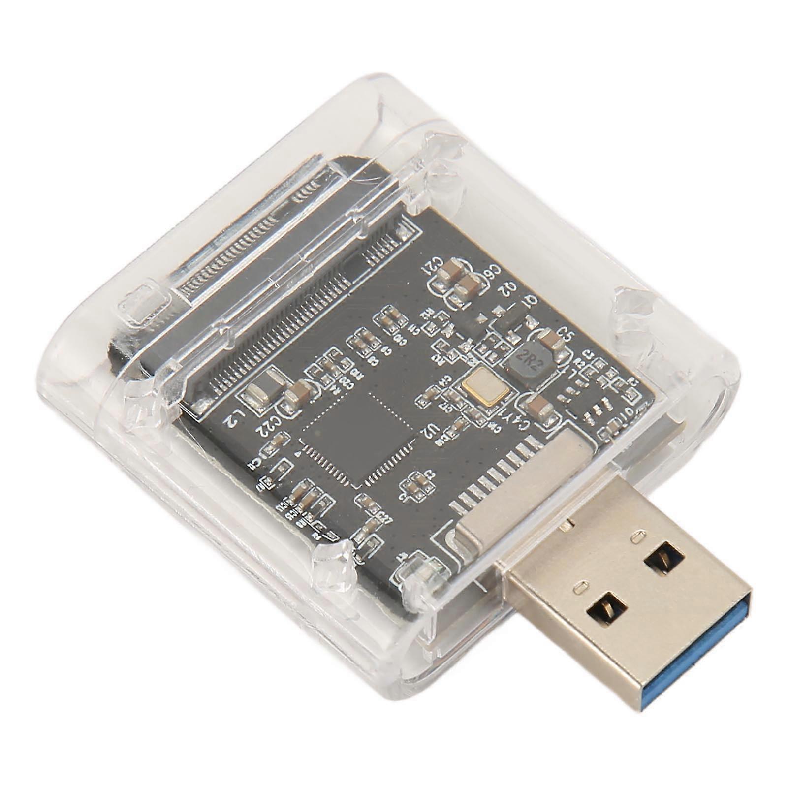 M.2 SATA to USB Adapter 6Gbps Clear ABS Plug and Play Hot Swappable M.2 ...