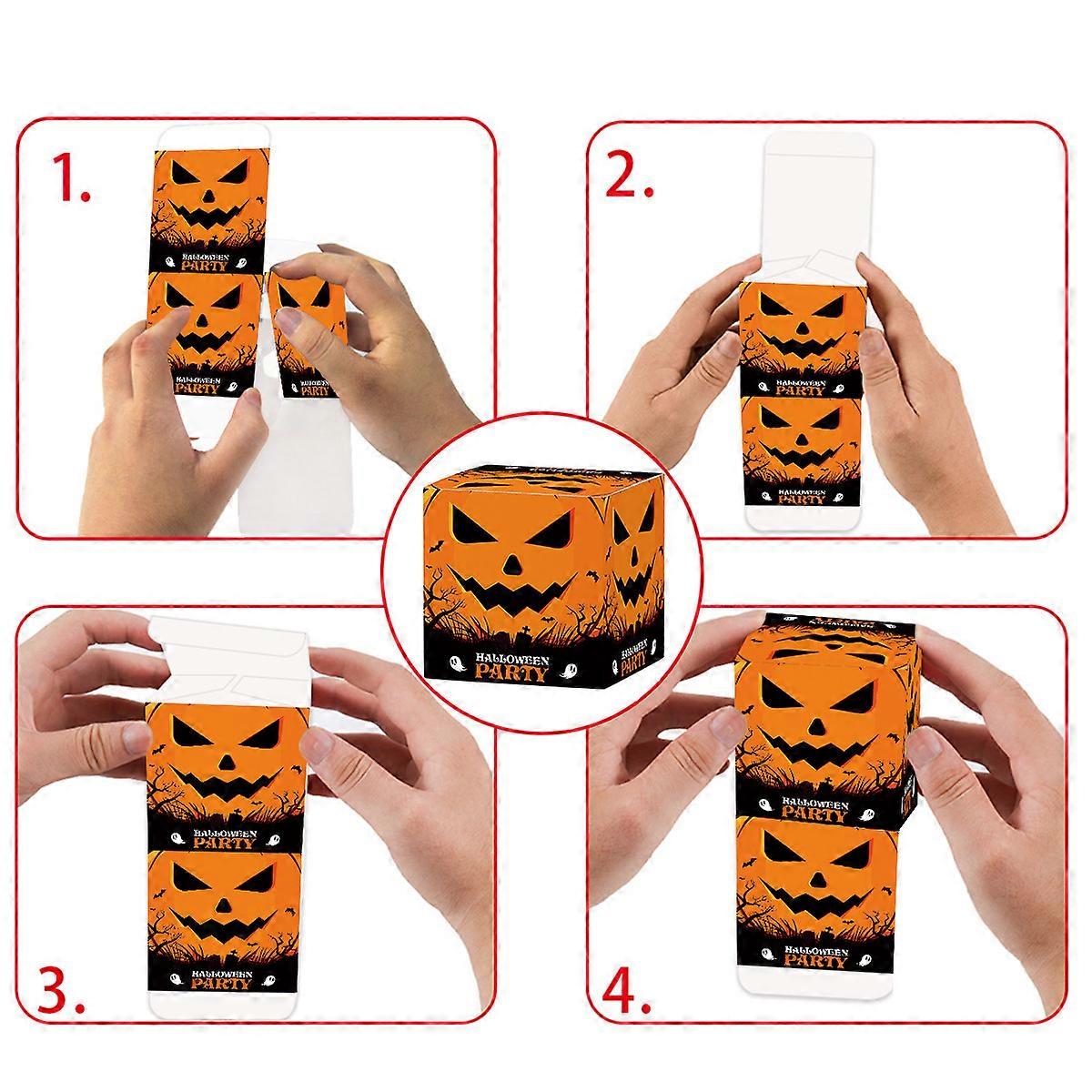 18 Pieces Halloween Treat Boxes Halloween Trick or Treat Candy Boxes ...