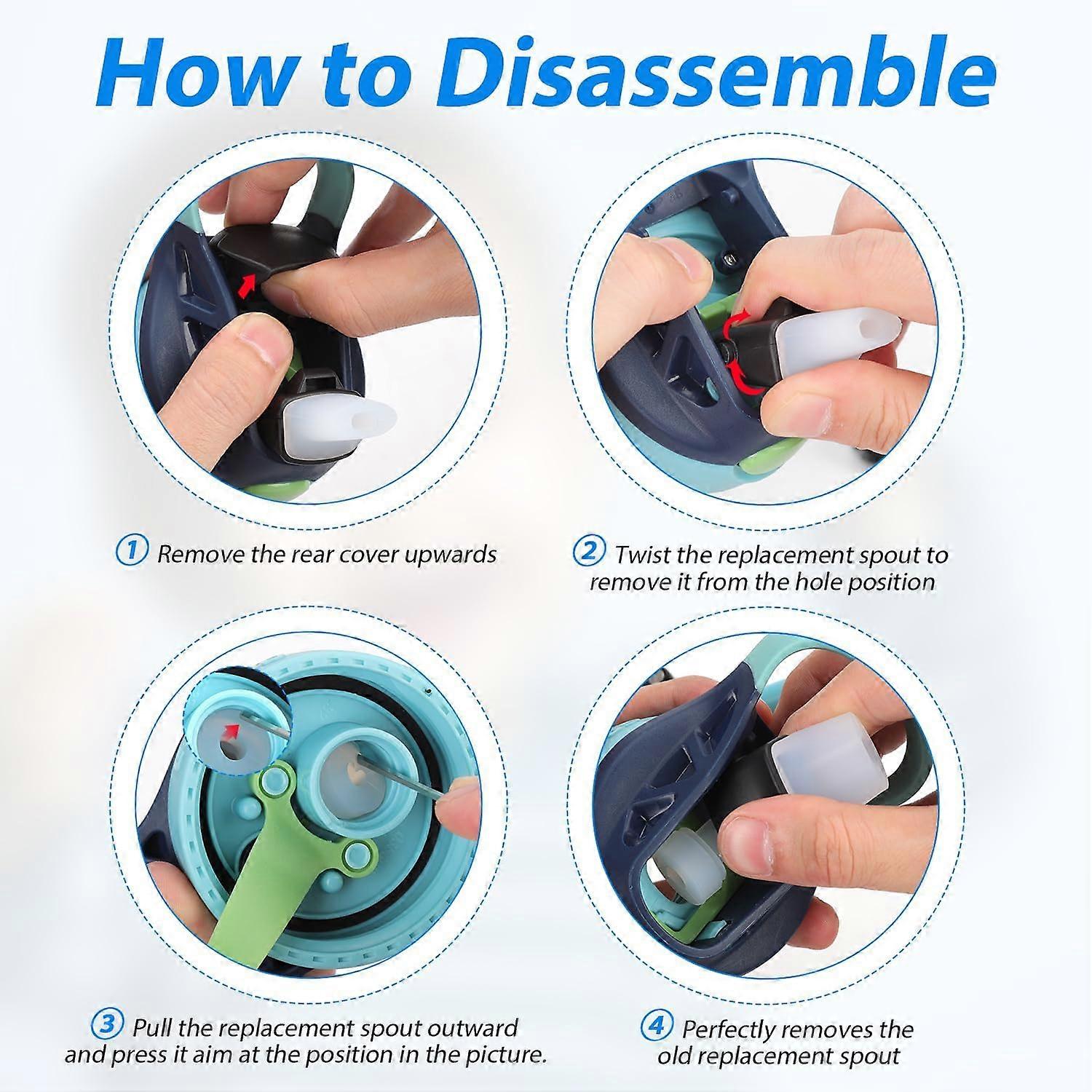 3pcs Lid Spout Replacement for Contigo, BPA Lid Parts Replacement with ...