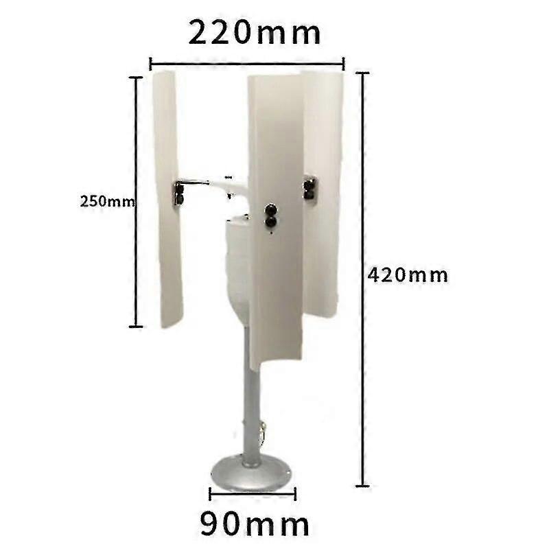 Portable Low-speed Five-blade Vertical Wind Generator with Three-phase ...