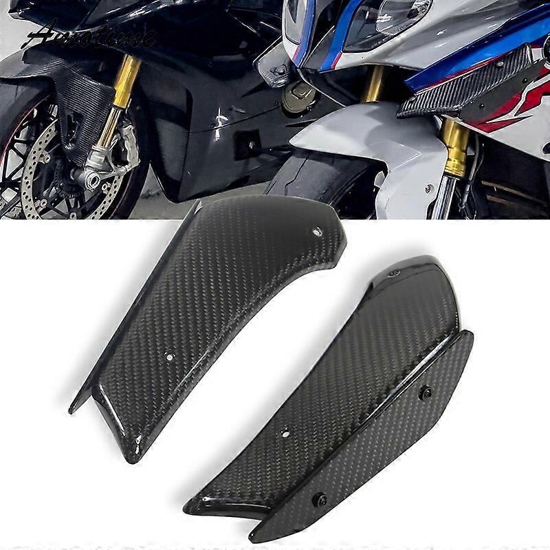For BMW S1000RR 2010-2018 HP4 Fairing Front Aerodynamic Winglet Carbon ...