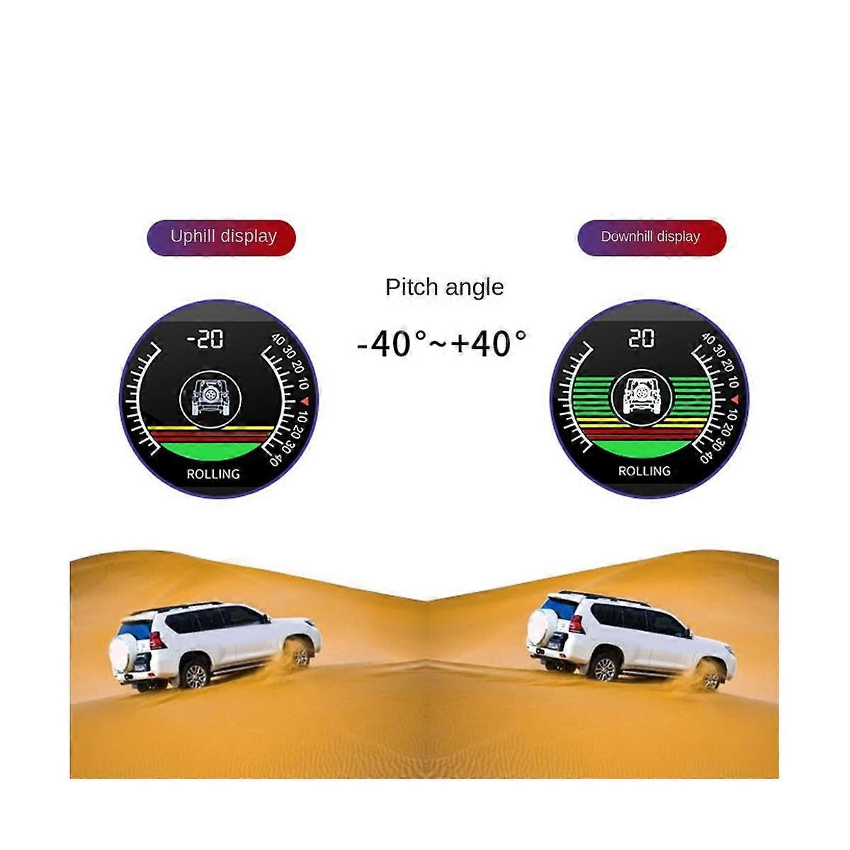 M50 Off Road GPS Smart Inclinometer Car Digital Display Tilt Pitch ...