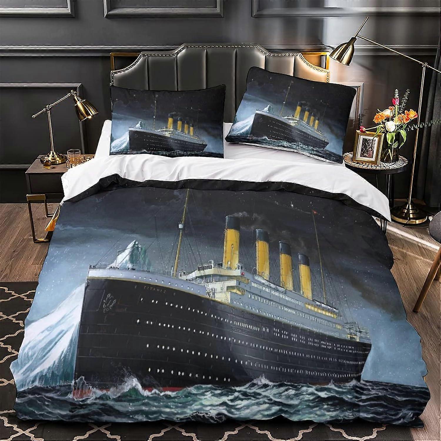 Titanic Bedding Set, D Printed Duvet Cover Set, Jack and Rose Pattern ...
