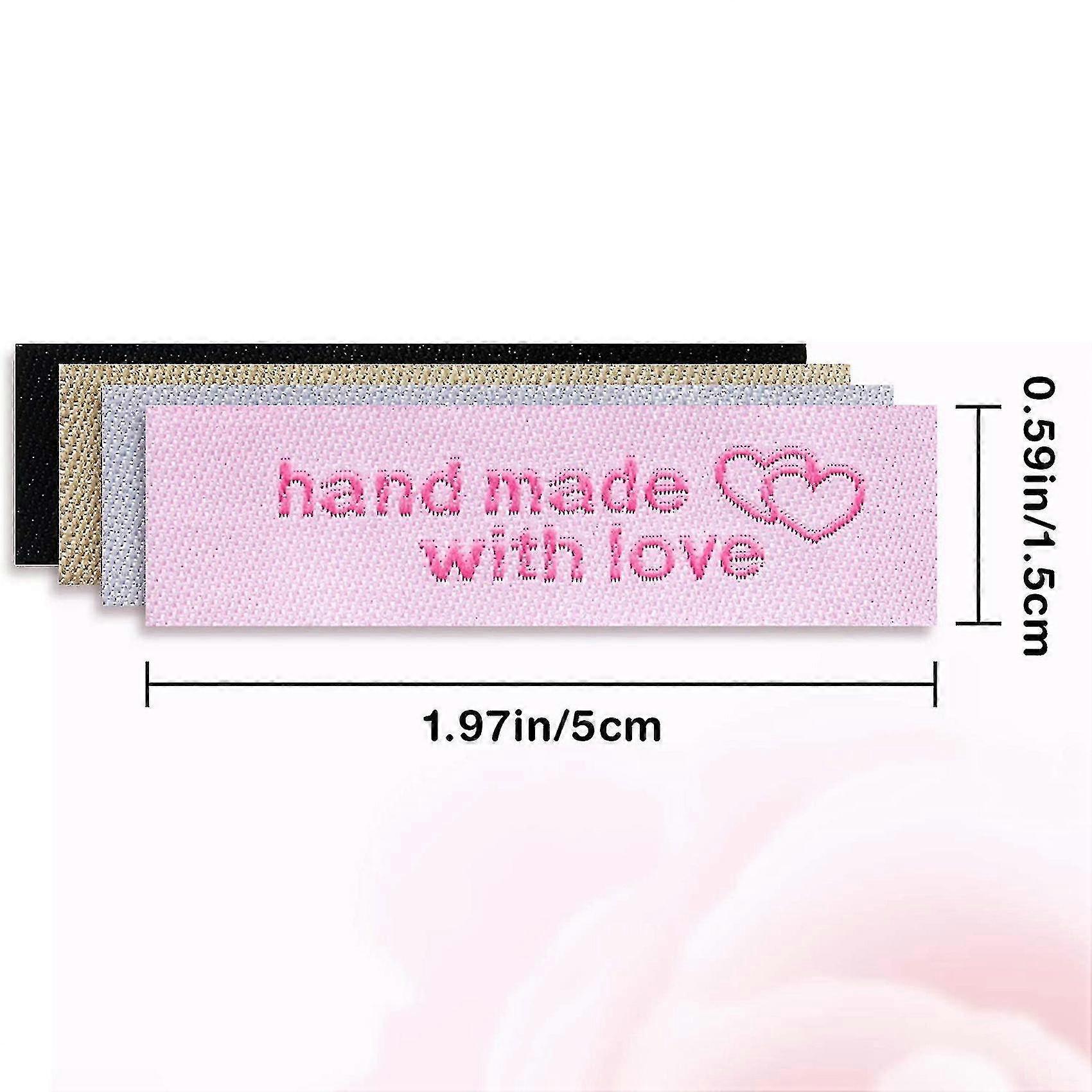 120 Pieces Personalized Sewing Labels Sew On Clothing Labels Handmade ...