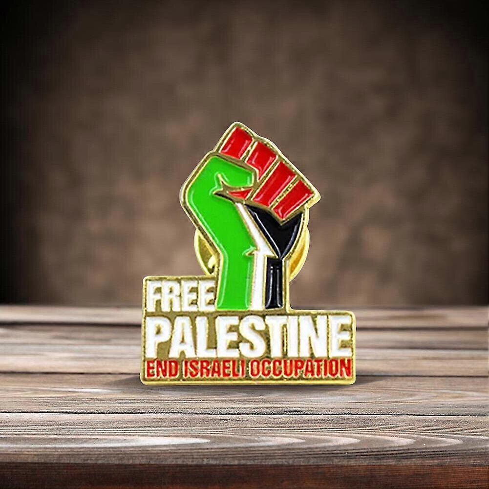 10pcs Palestine Palestinian Flag Colour Fist Metal Lapel Pin Badge ...