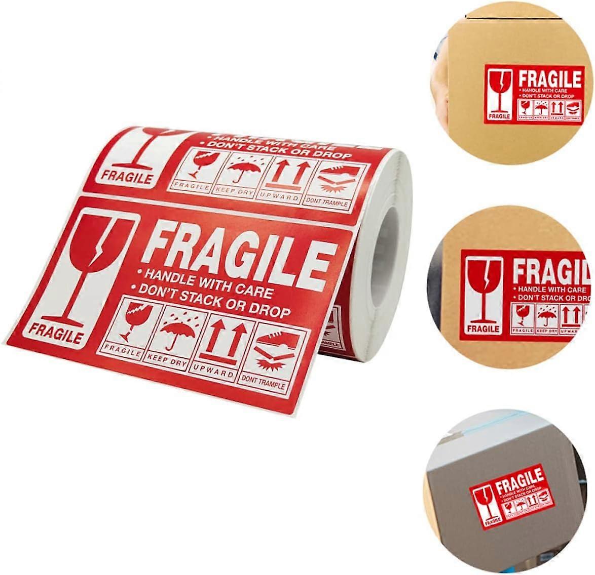 1 Roll Fragile Warning Stickers Warning Fragile Sticker Fragile Decal ...