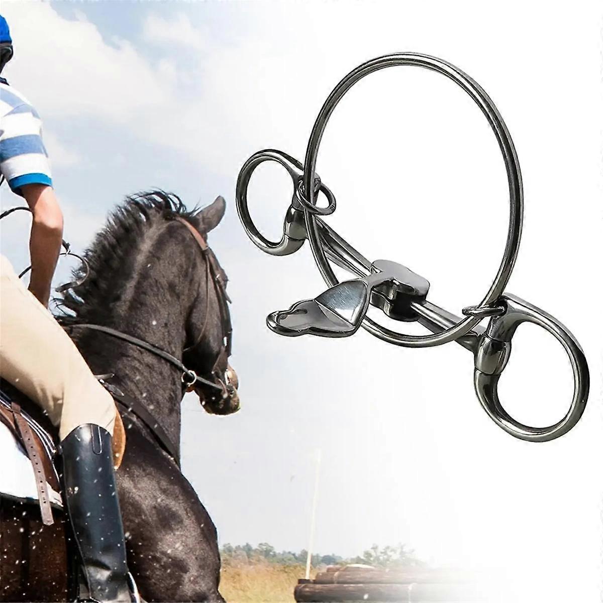 Horse Bit Stainless Steel Mouth Comfort Bit Training Equipment Equestrian Supplies Snaffle Bit ...