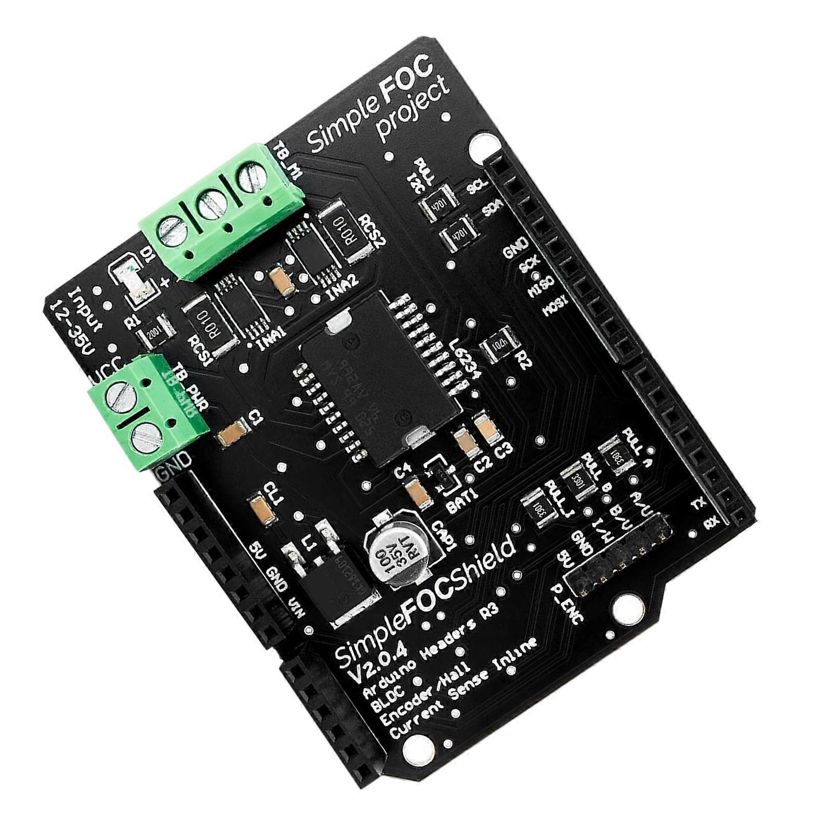 SimpleFOC Shield V2.0.4 FOC BLDC Motor Controller Board for Arduino ...