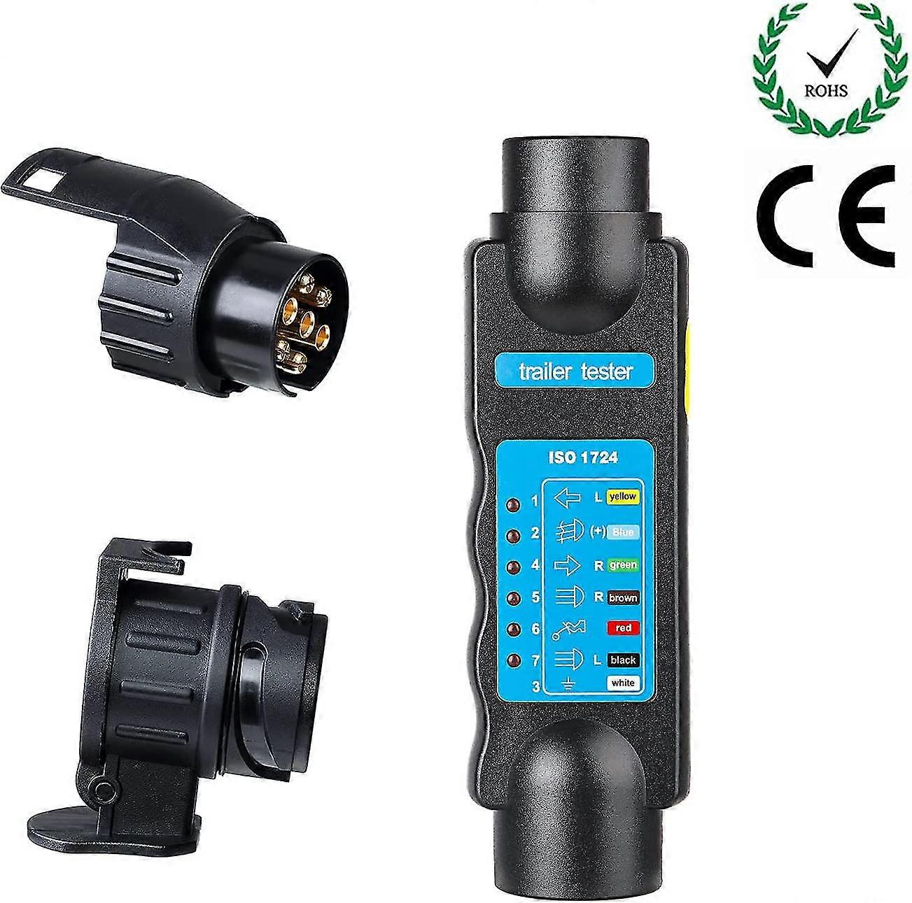 7 Pin Trailer Tester, 7 Pin Trailer Socket Tester, 12v Trailer Lights ...