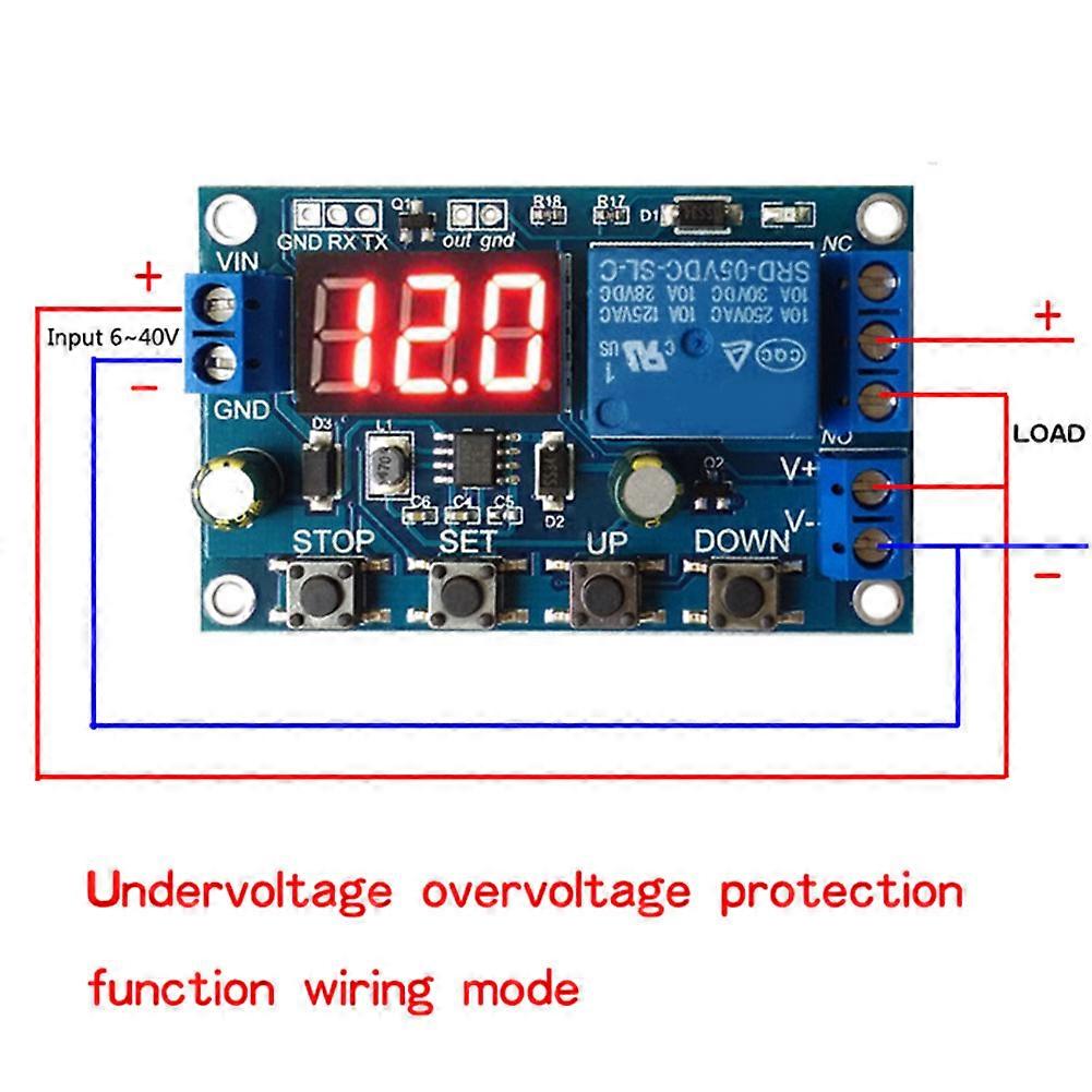 DC 6-40V Battery Charger Control Switch Undervoltage Overvoltage ...