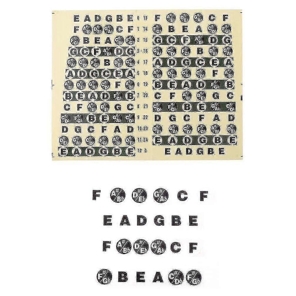 Guitar Stickers Guitar Stickers Fingerboard Sticker Guitar Chord ...
