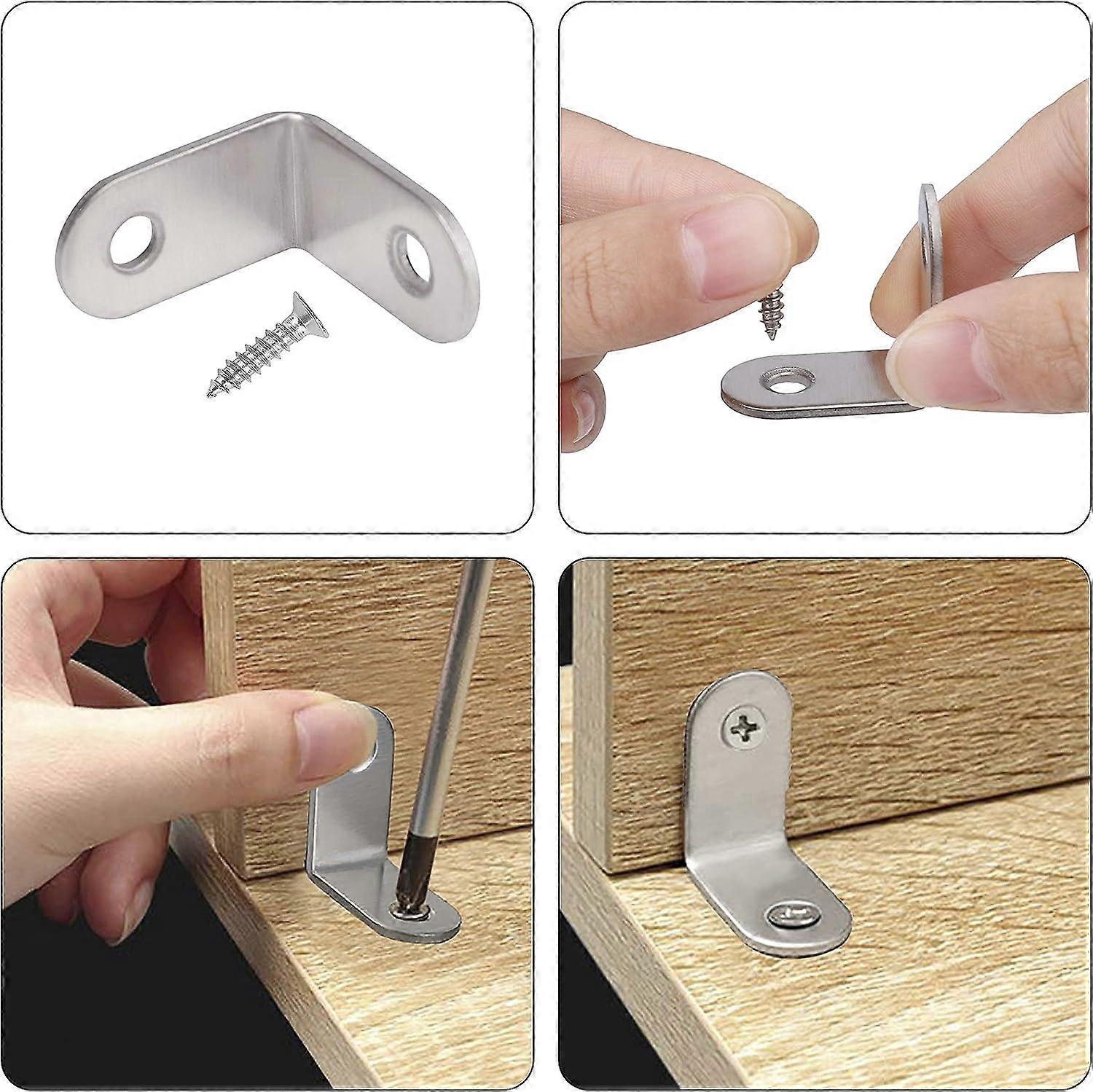 Right Angle Stainless Steel Bracket 90 Degree Corner Bracket L-shape ...