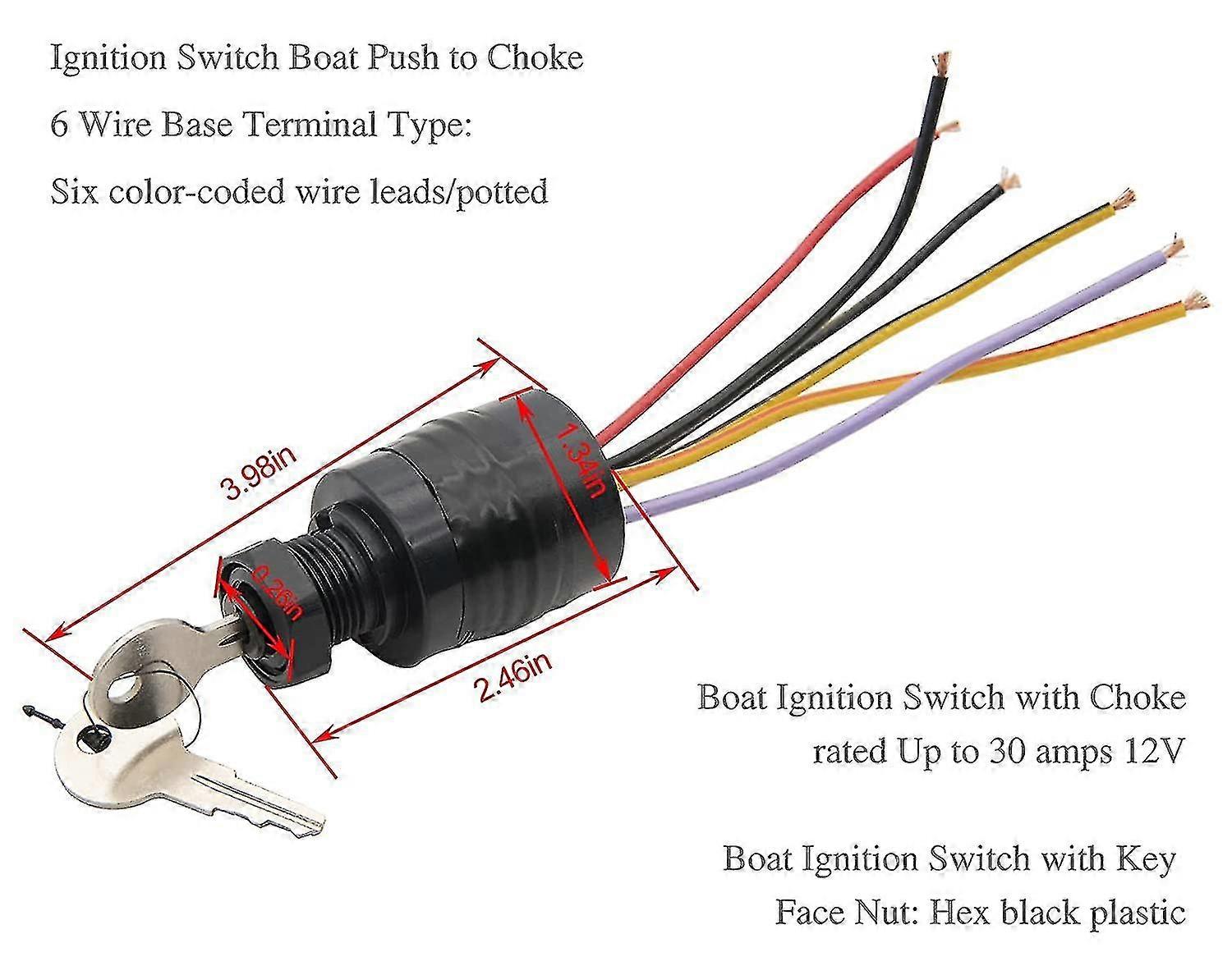 Ignition Switch Diagram Boat Marpac Push To Choke Ignition Switch
