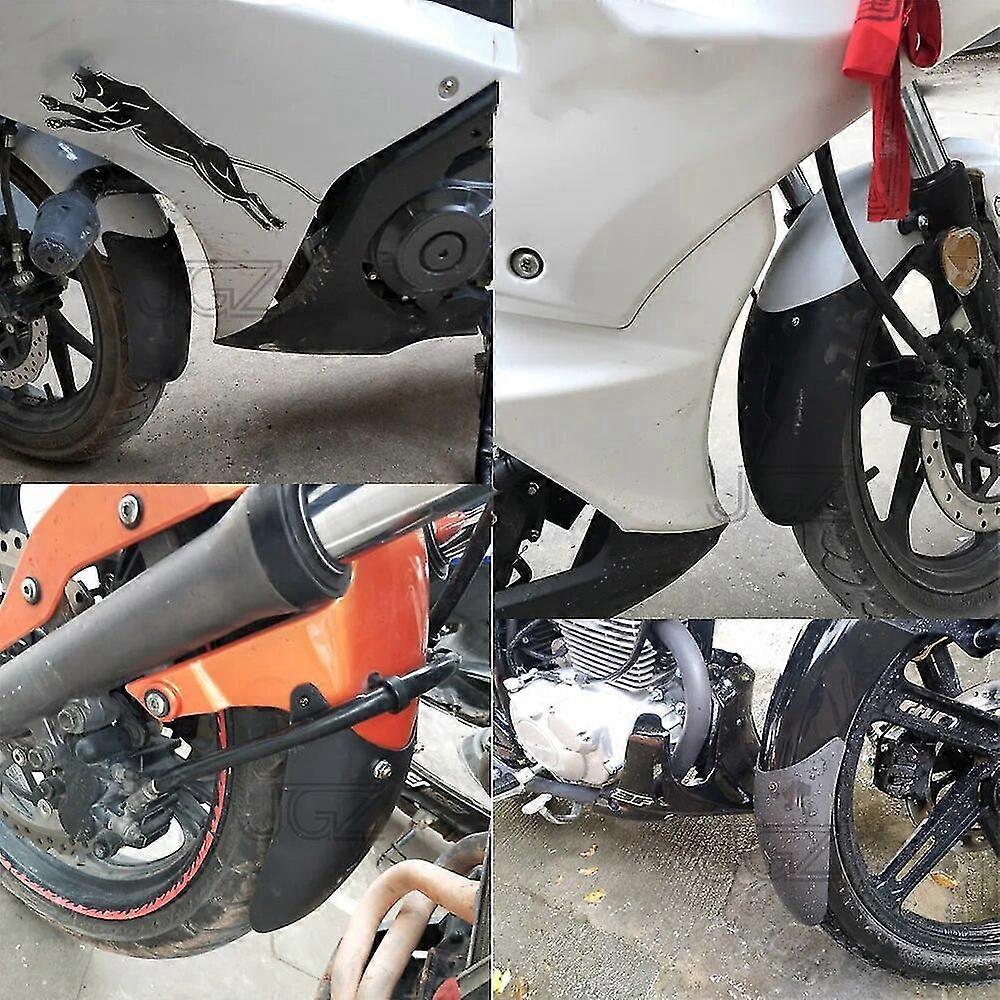 Motorcycle Front Rear Mudguard Extender Fender Splash Extension Pad ...